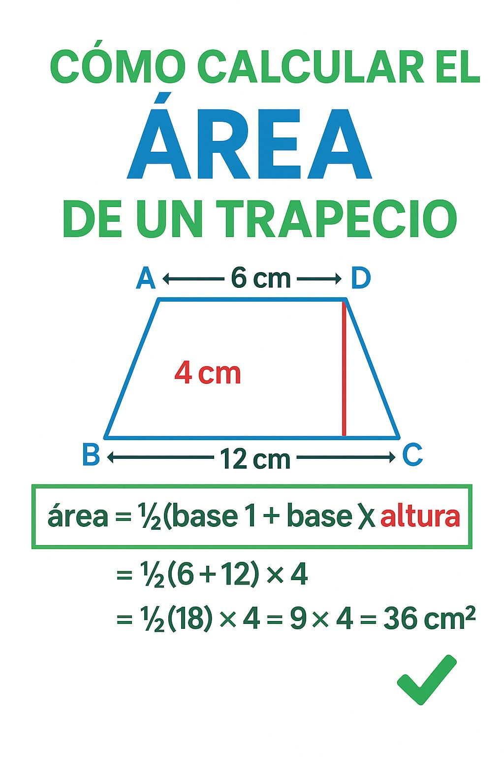 Profe - Cómo Calcular el área de un trapezoide... | Facebook