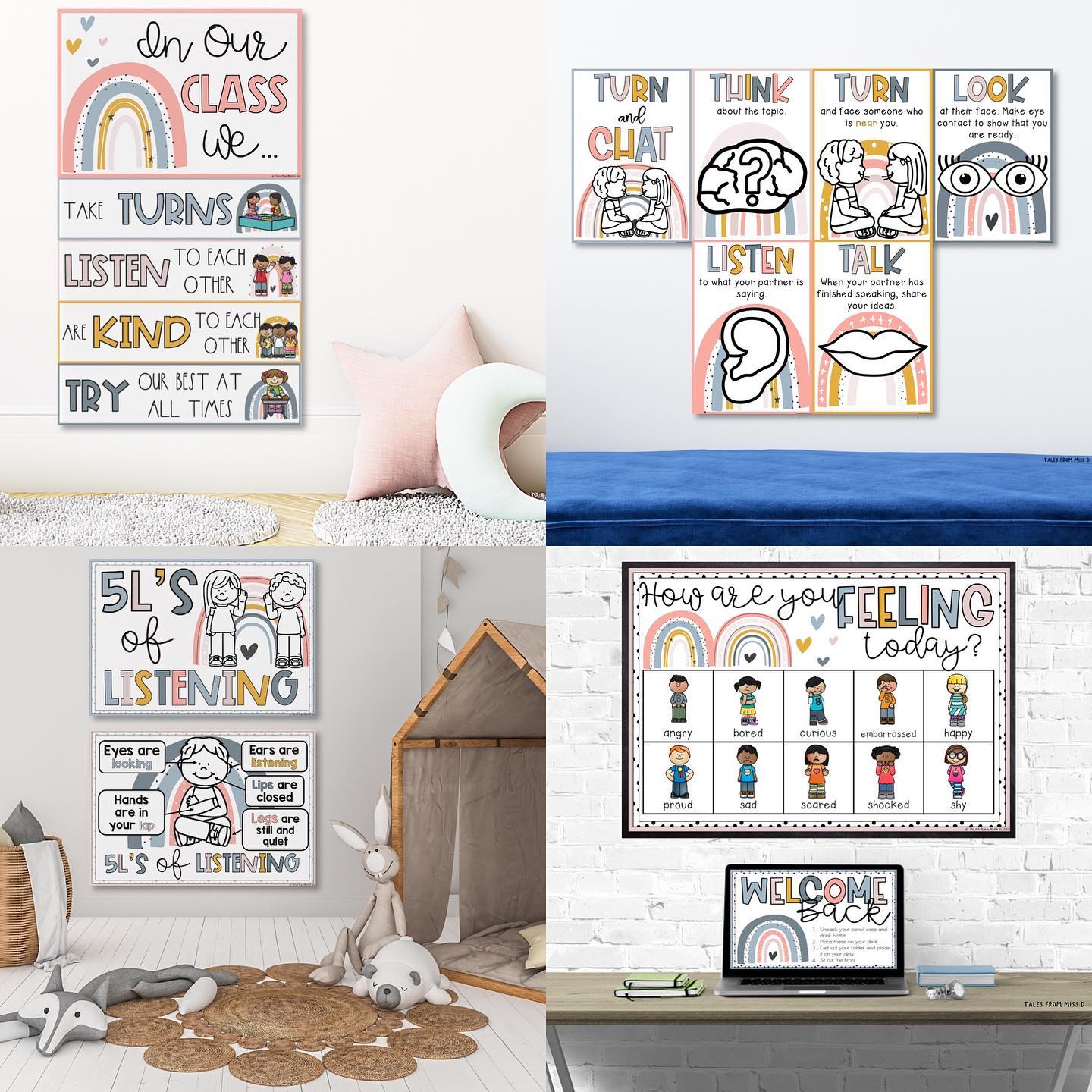 New Cute Boho Rainbow Displays! 🌈💛 Set... - Tales From Miss D