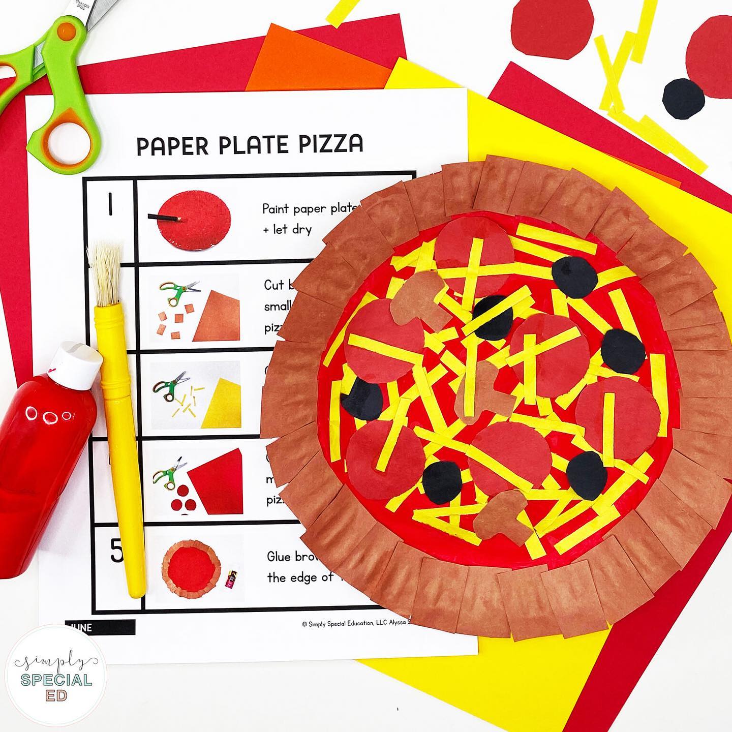 🍕 FREE VISUAL CRAFT🍕 Simple Crafts... - Simply Special Ed | Facebook