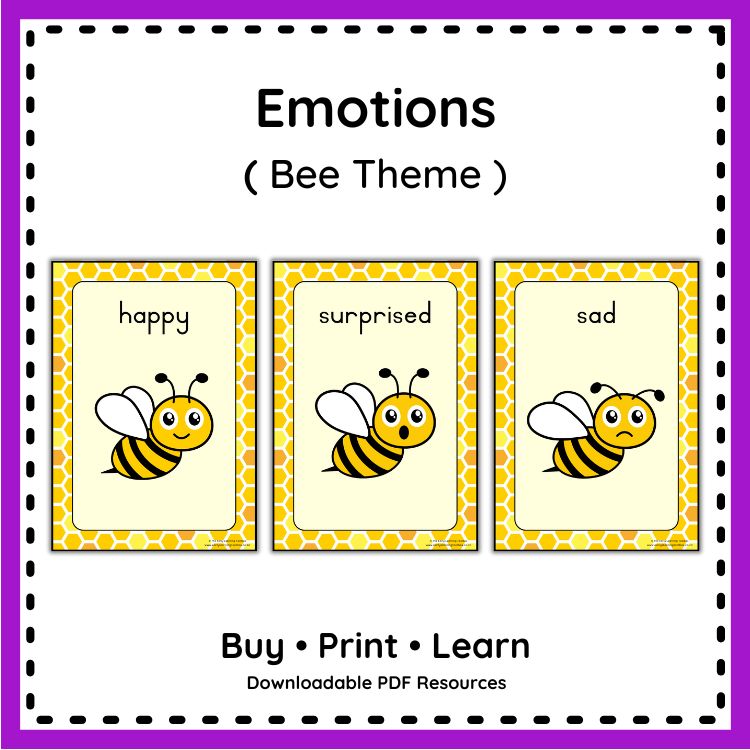 💥 Emotions – Bee Theme 💥 Buy... - The Early Learning Toolbox