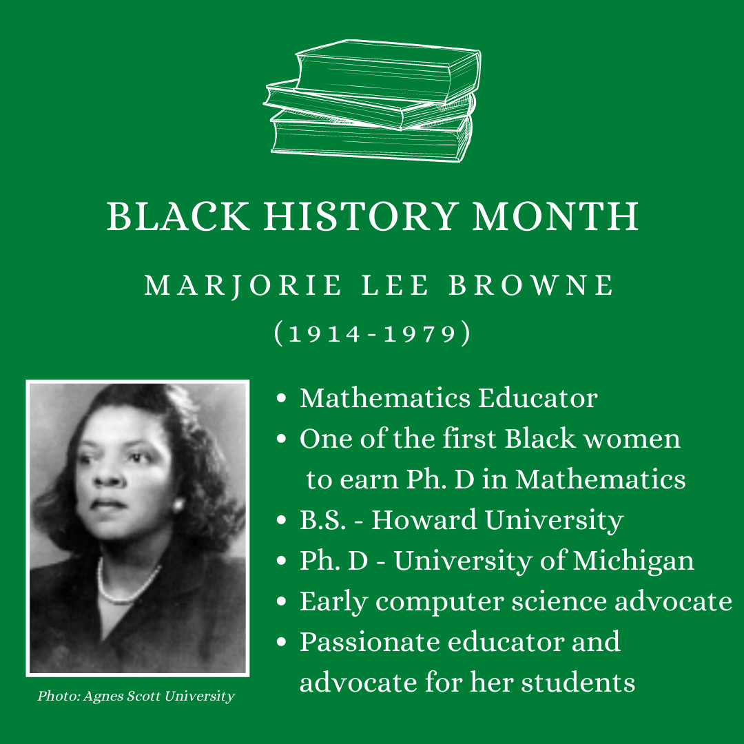 St. - This #BlackHistoryMonth we honor math hero Marjorie Lee Browne ...