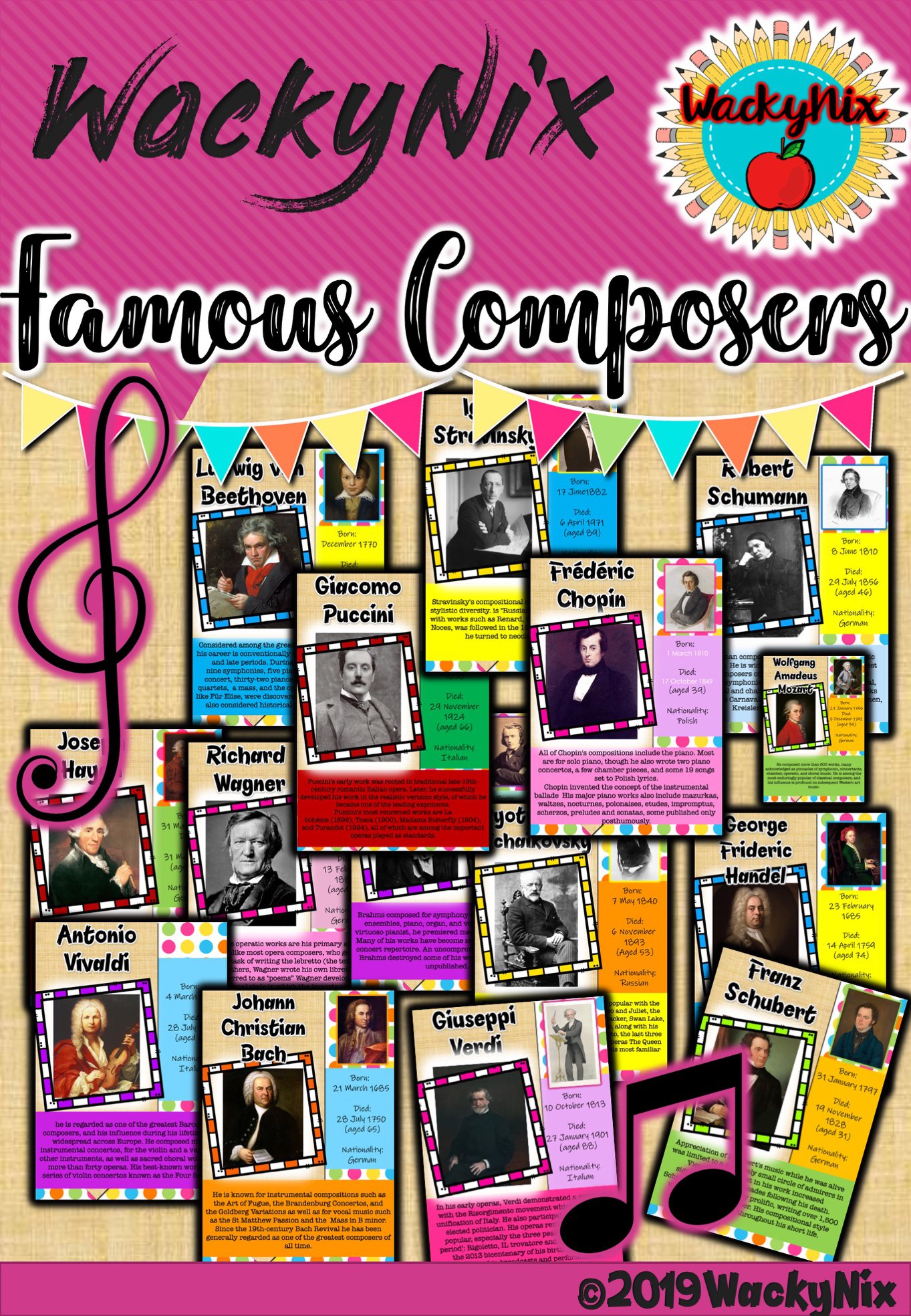 WackyNix - New! WackyNix Famous Composers. Make your music...