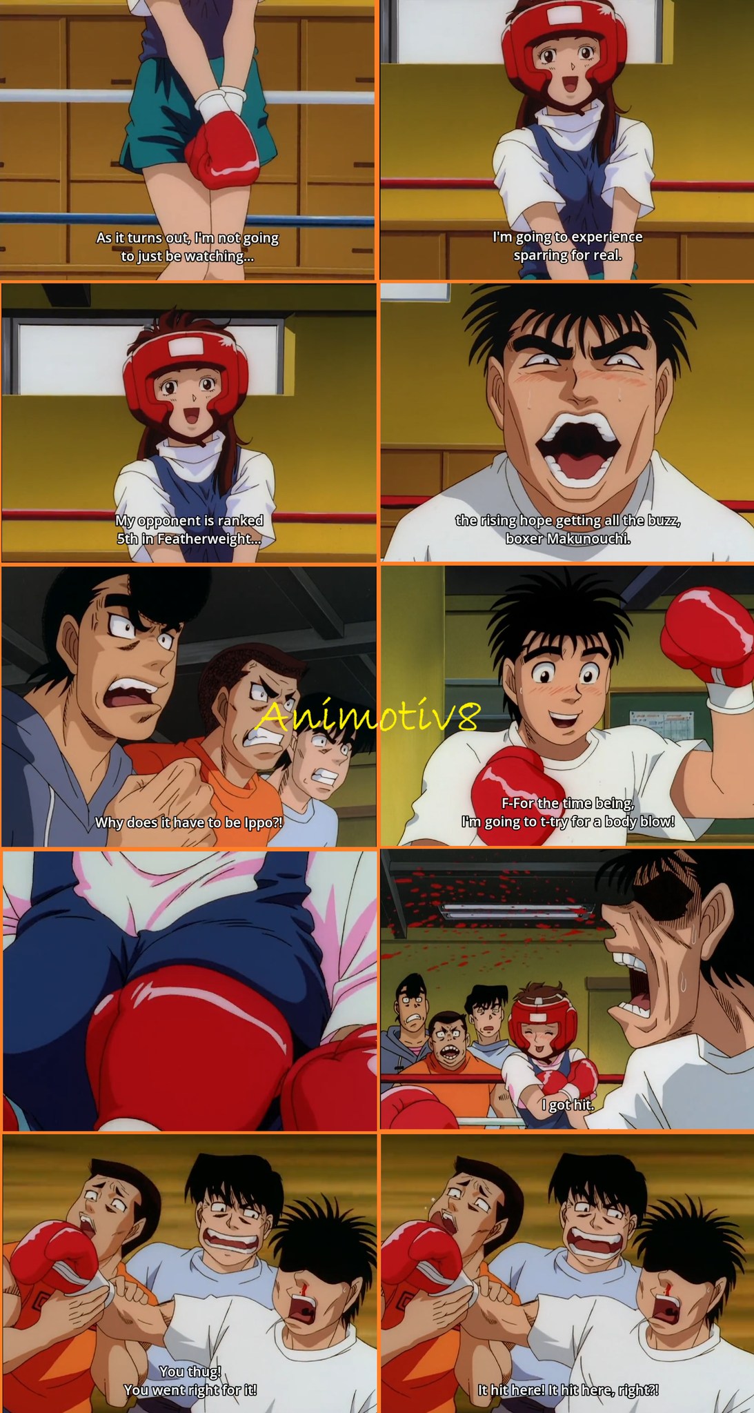 Animotiv8 Sparring With A Cute Girl 😍 Source Hajime No Ippo Round 41