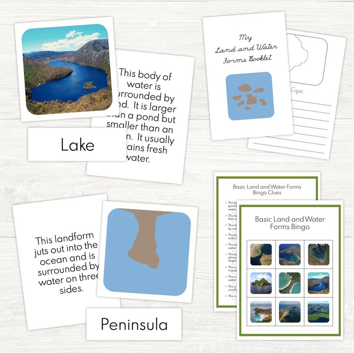 ⛰ Basic Land and Water Forms... - The Modern Montessori Guide