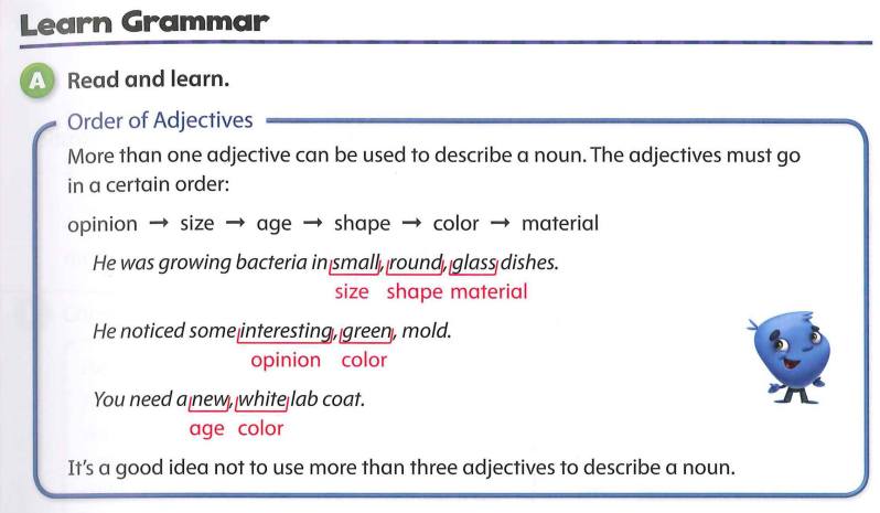 GRAMMAR : Order of... - Learn English at Home with a Tutor