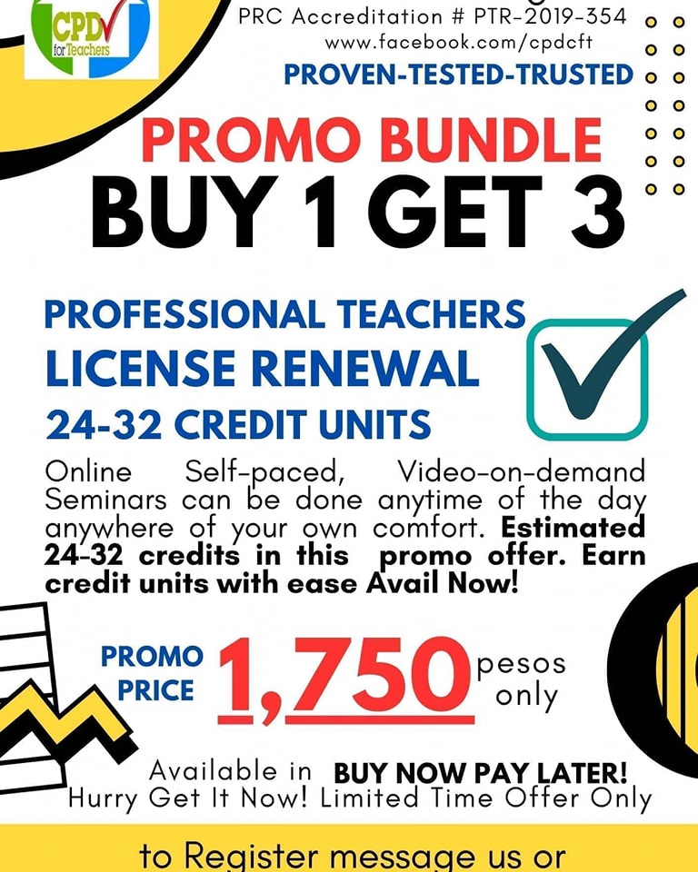 1. License Renewal Directly... - Cpd-Cft Training Center | Facebook