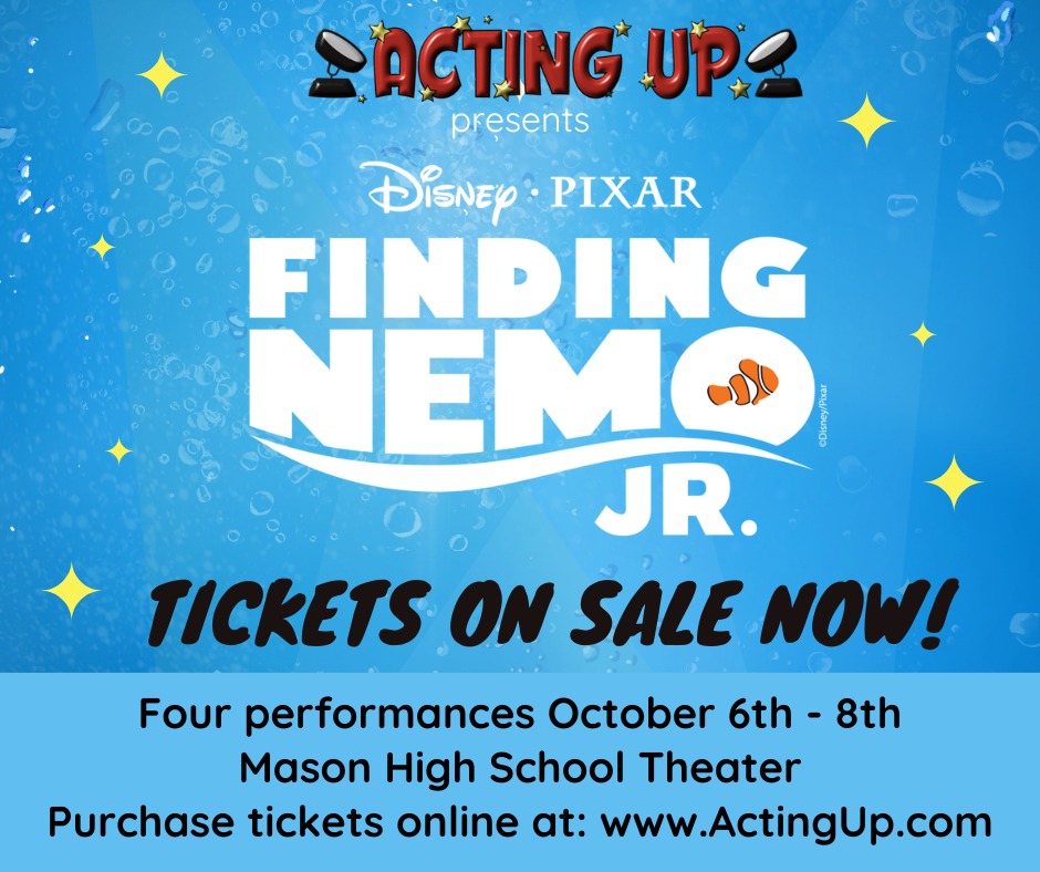 Acting Up - 🌟 **FINDING NEMO JR. TICKETS ON SALE NOW!** 🌟... | Facebook