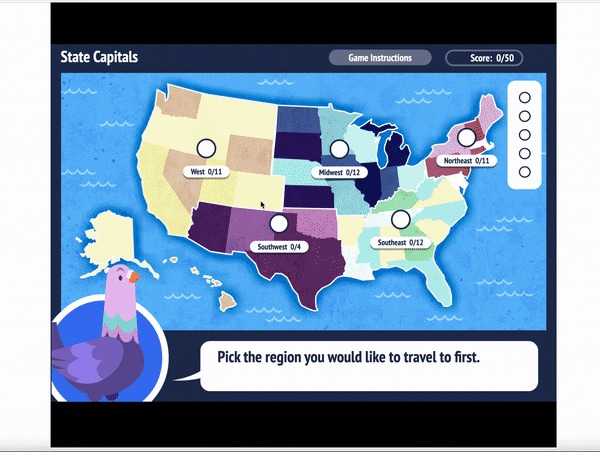 TCI - Our new State Capitals game allows students to...