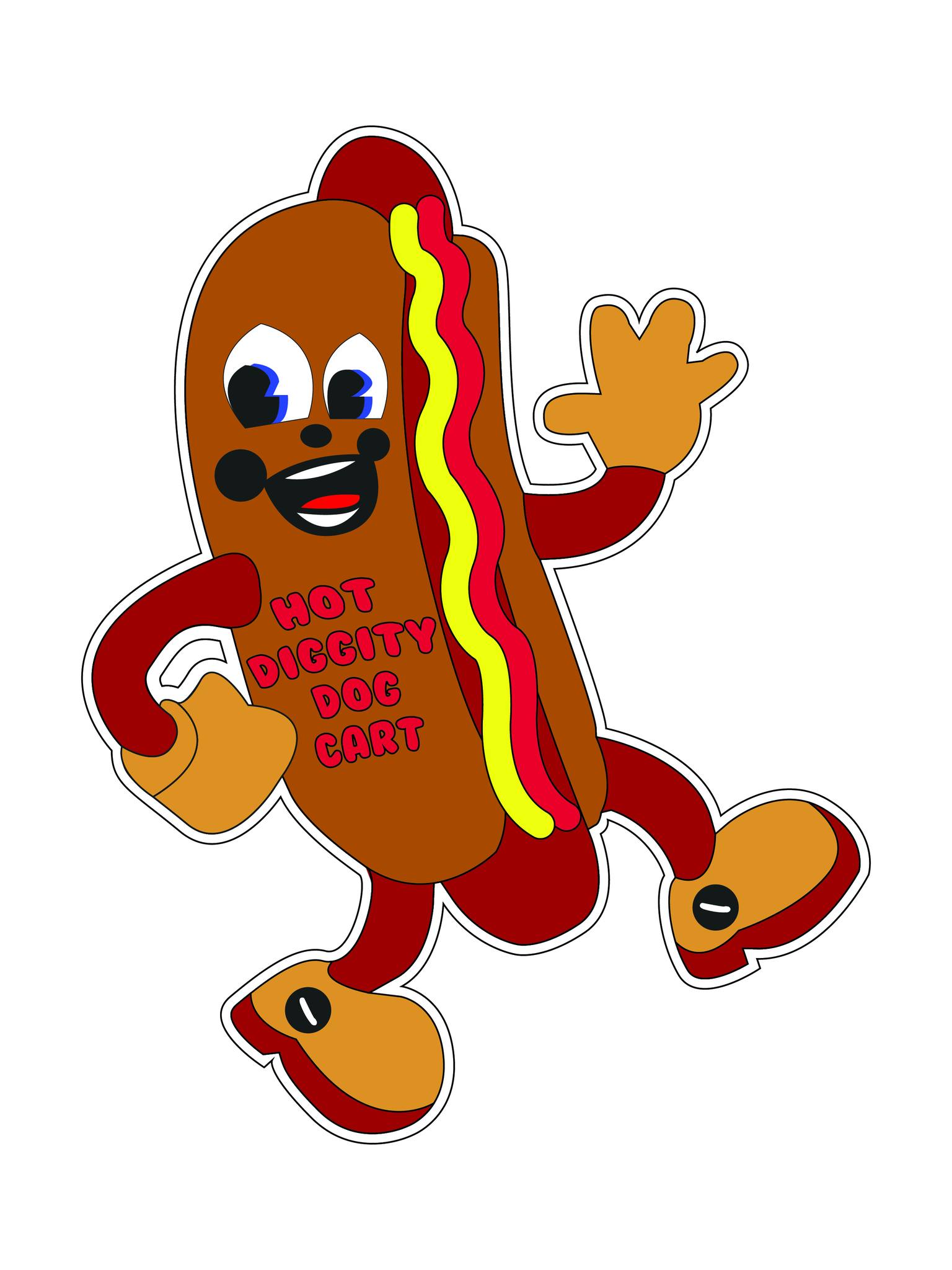 Hot Diggity Dog Cart