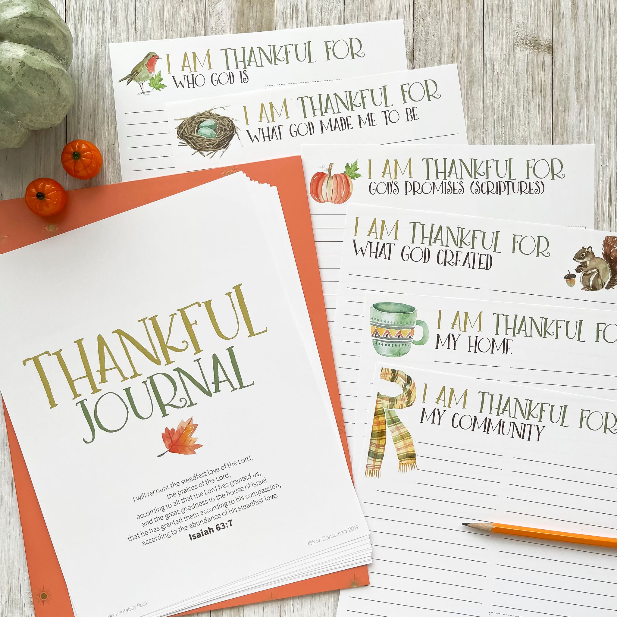 Not Consumed - Our printable Thankful Journal is a...