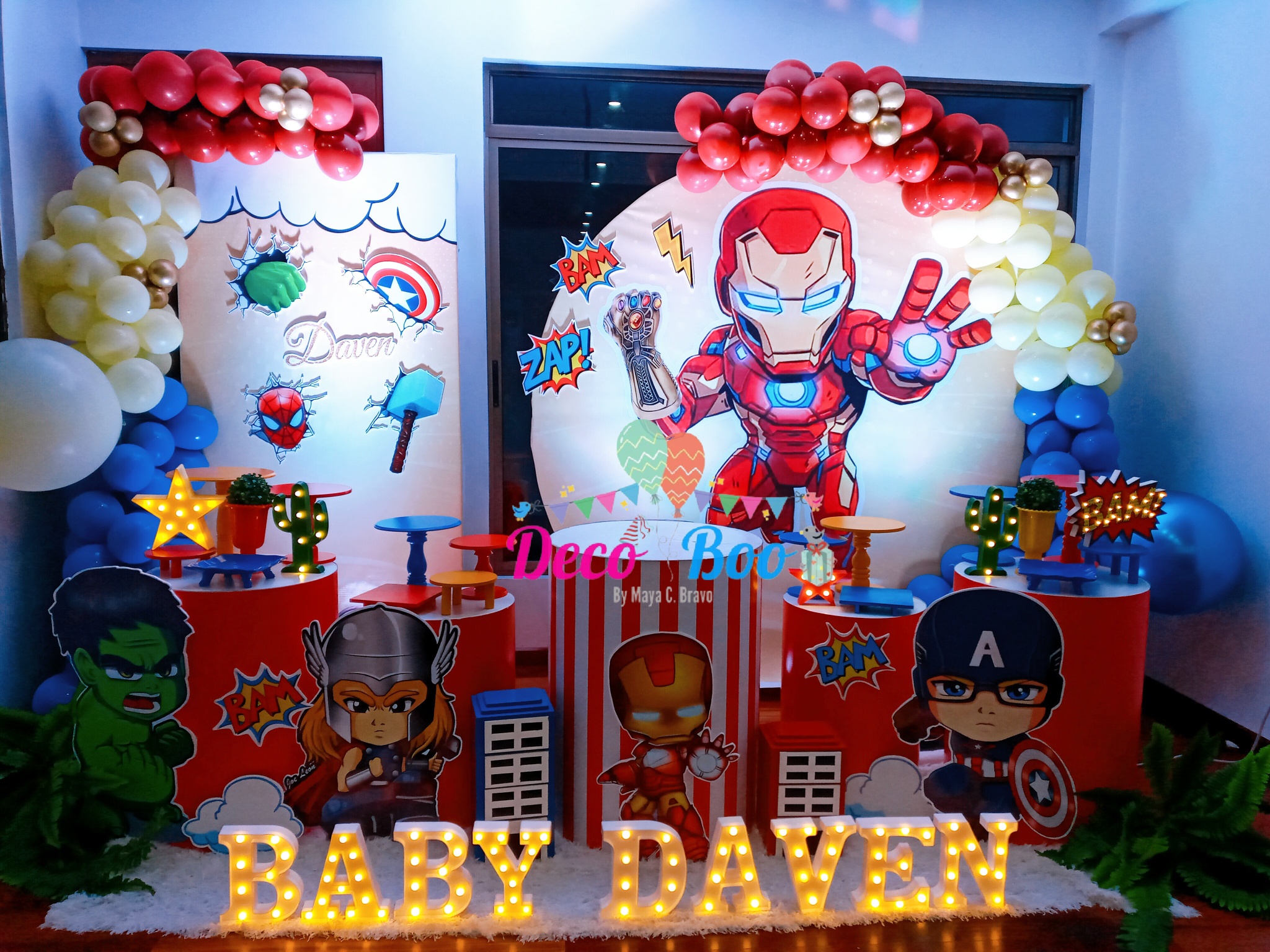 DecoBabyShower / Super Heroes... - Decoraciones Deco Boo