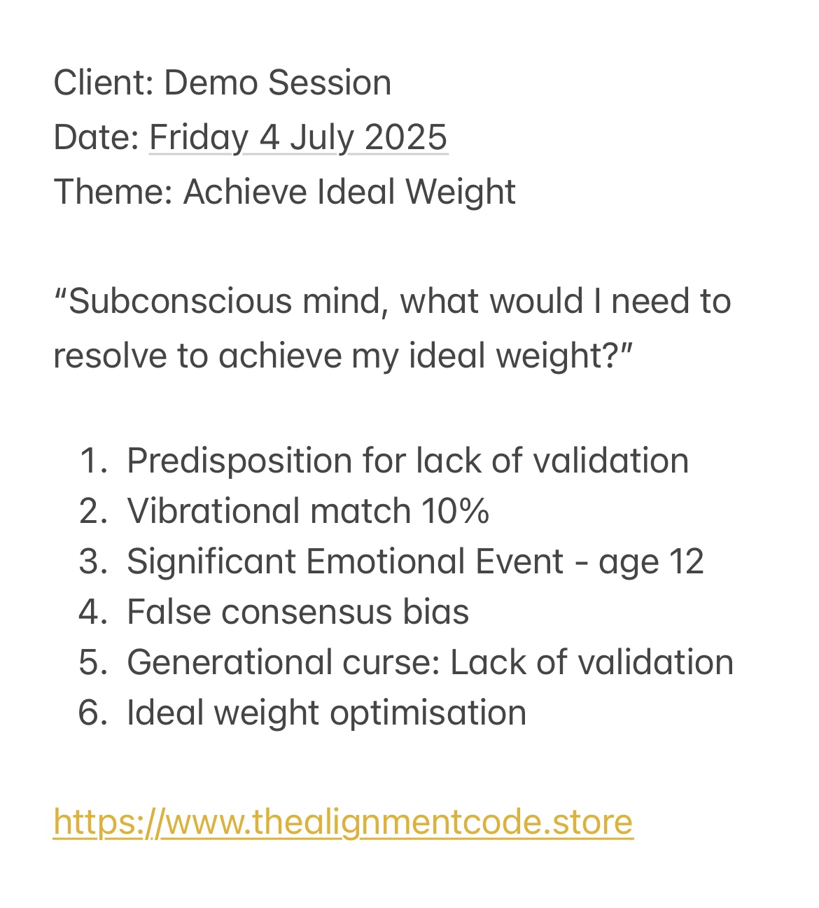 The Alignment Code 2360
