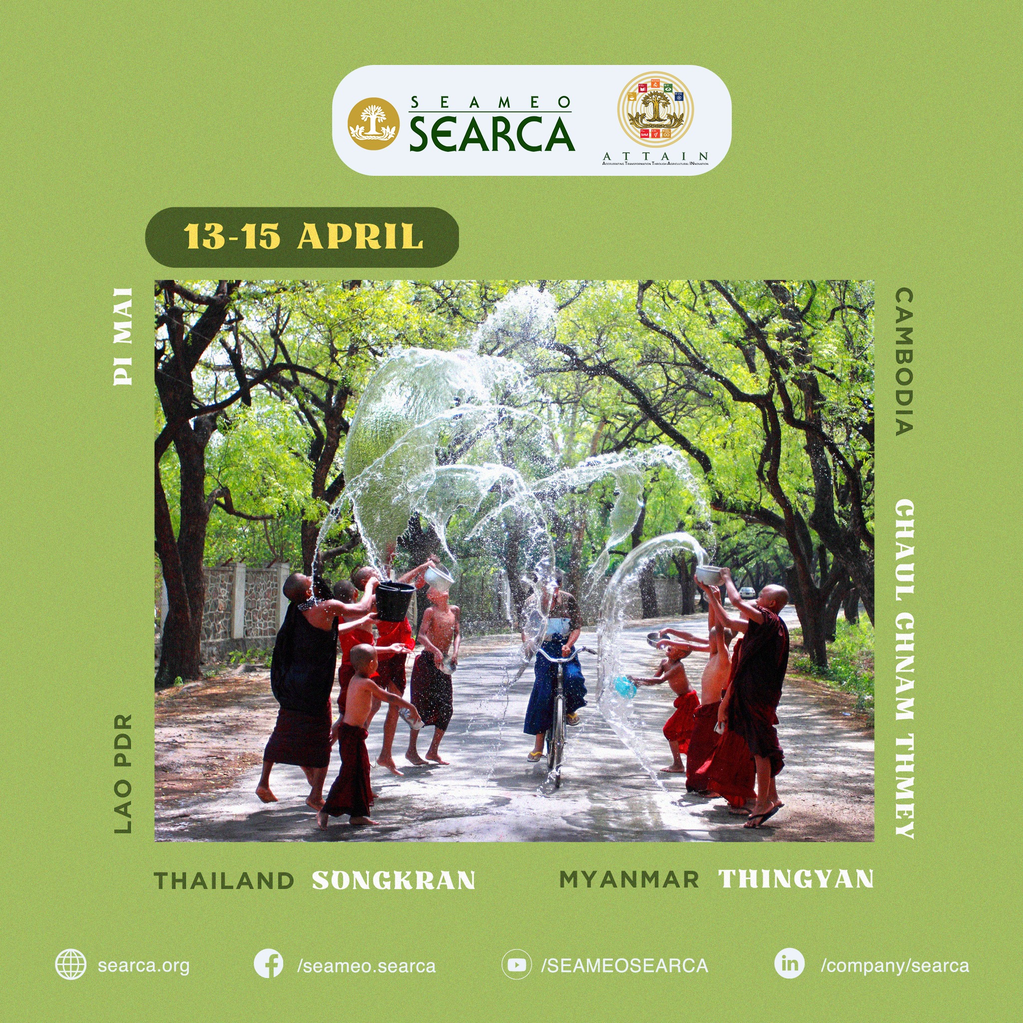 SEARCA - 🇹🇭 The Thai New year, also known as #Songkran is... | Facebook