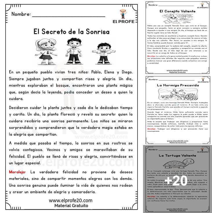 Fichas De Fabulas Para El Profe Material Educativo Facebook 3604