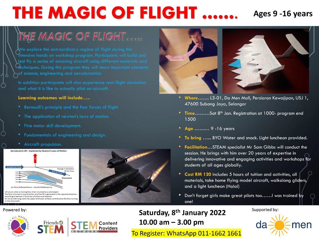 The Magic of Flight We explore... - STEM 4 ALL Makerspace | Facebook