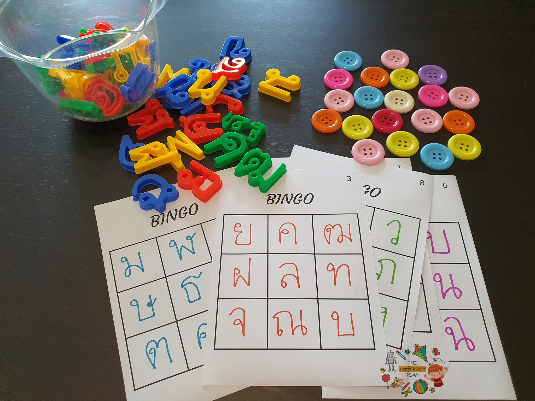 Thai alphabet BINGO... - วันนี้เด็กชายอัยย์เล่นอะไร