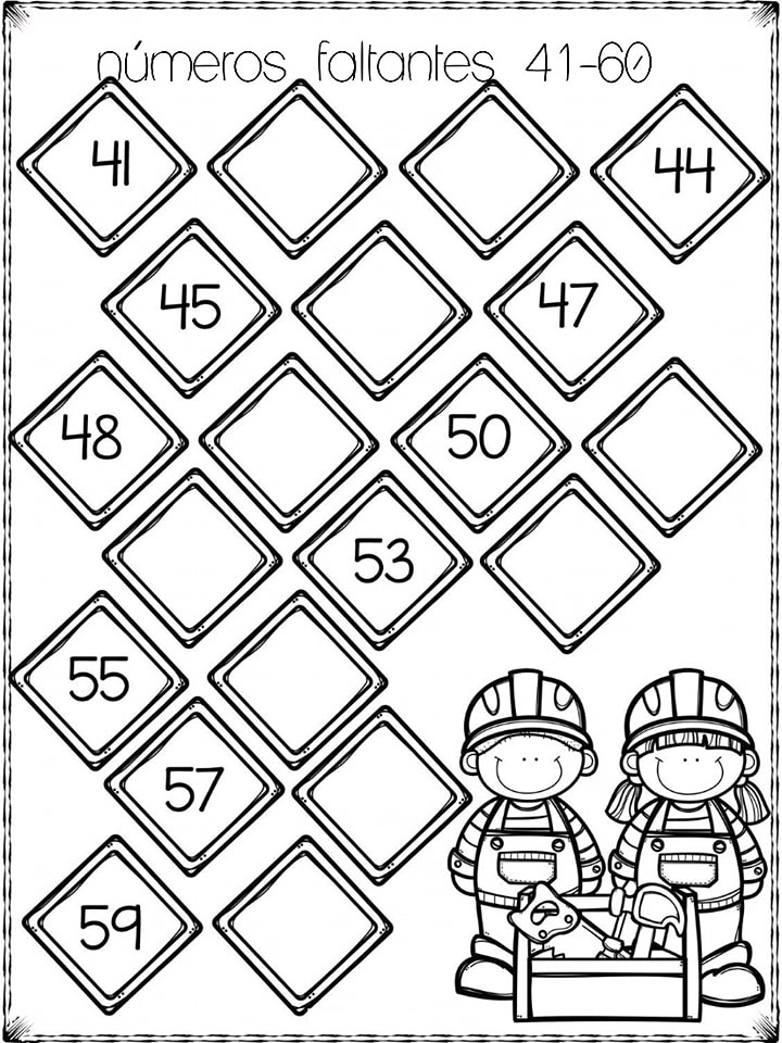 🌳Números Faltantes Del 1-100🌳 PDF... - Dinamicas y Juegos