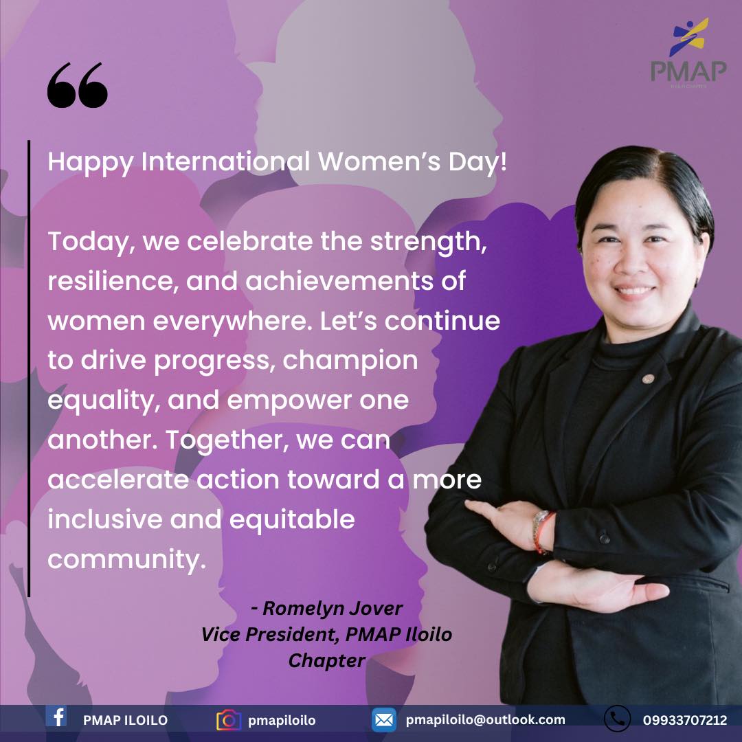 PMAP - This March 2025 PMAP Iloilo Chapter support Women's Month ...