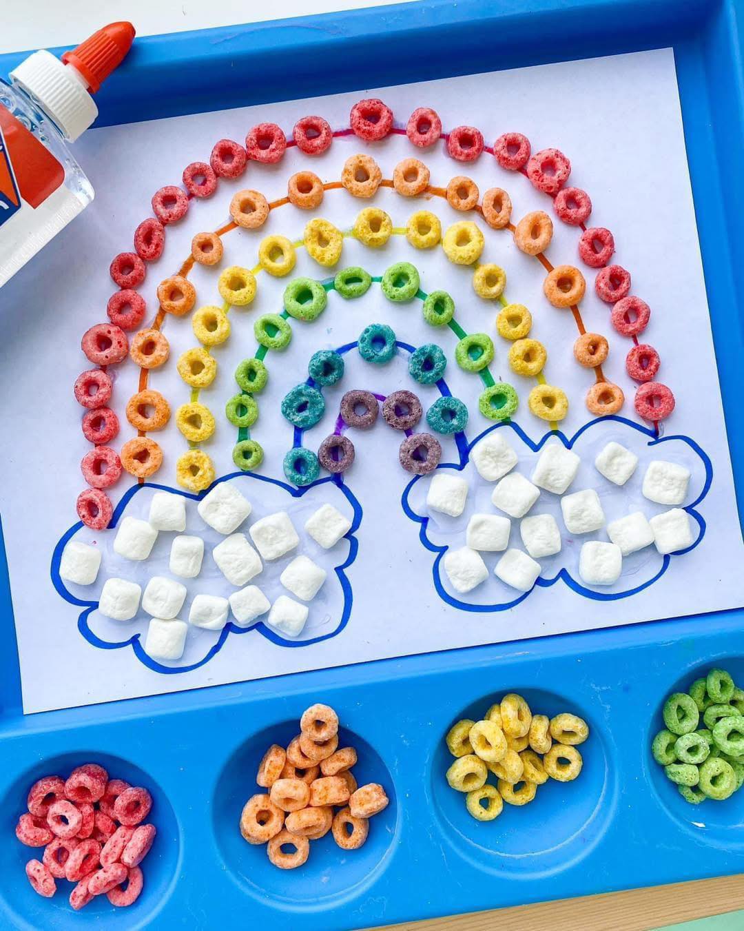 Crafty Morning - Love this super cute Fruit loop rainbow... | Facebook
