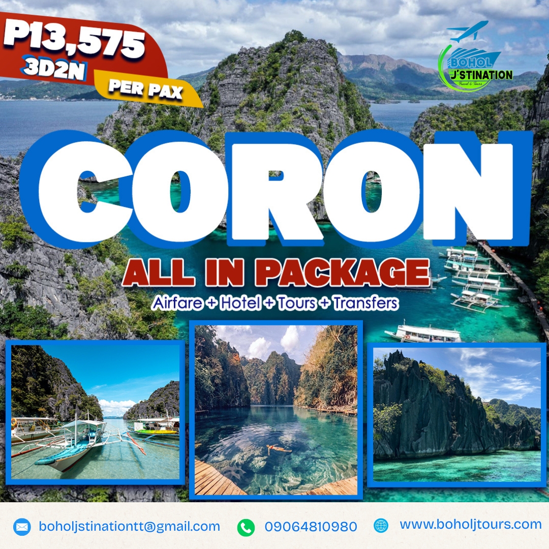 Discover Coron Bohol Jstination Travel And Tours Facebook
