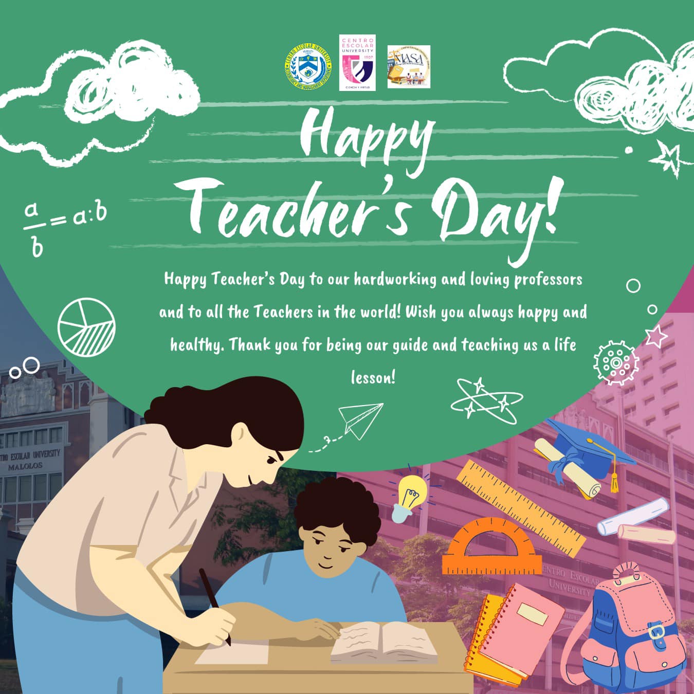“A good teacher is like the rising sun that comes to fill the empty and ...