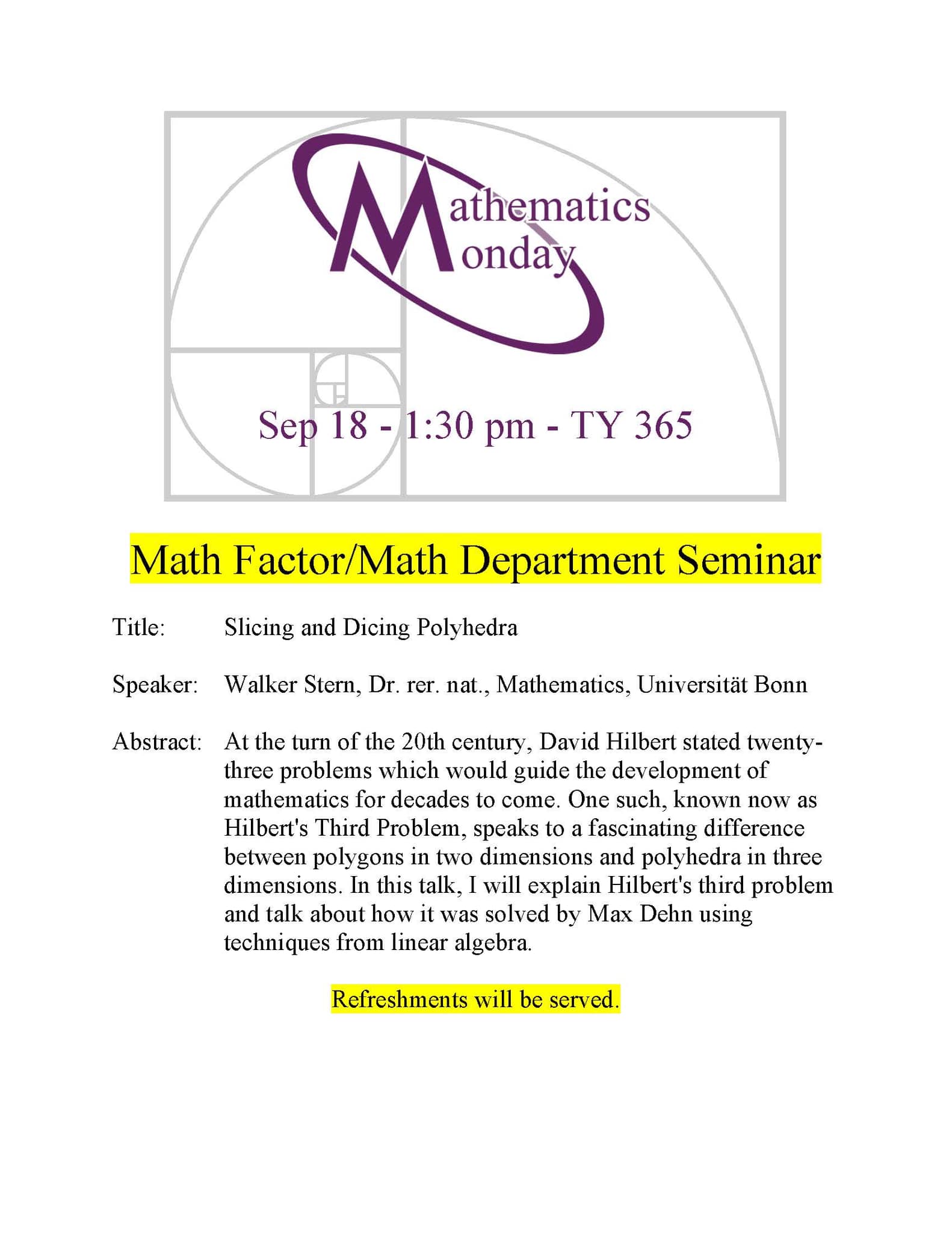 Come Join Us Tomorrow At Tracy Hall Weber State Math 3921