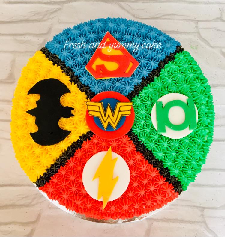 Super hero theme cake Eggless... - Fresh and yummy Cake | Facebook