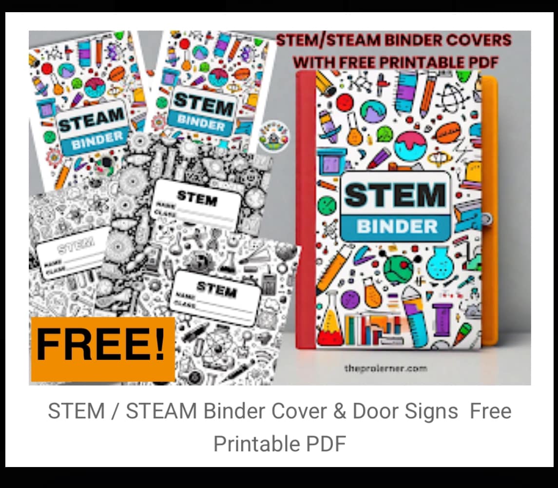 STEM-apalooza - 𝗦𝗧𝗘𝗠/𝗦𝗧𝗘𝗔𝗠 𝗕𝗶𝗻𝗱𝗲𝗿 𝗖𝗼𝘃𝗲𝗿 𝗪𝗶𝘁𝗵 𝗙𝗥𝗘𝗘... | Facebook