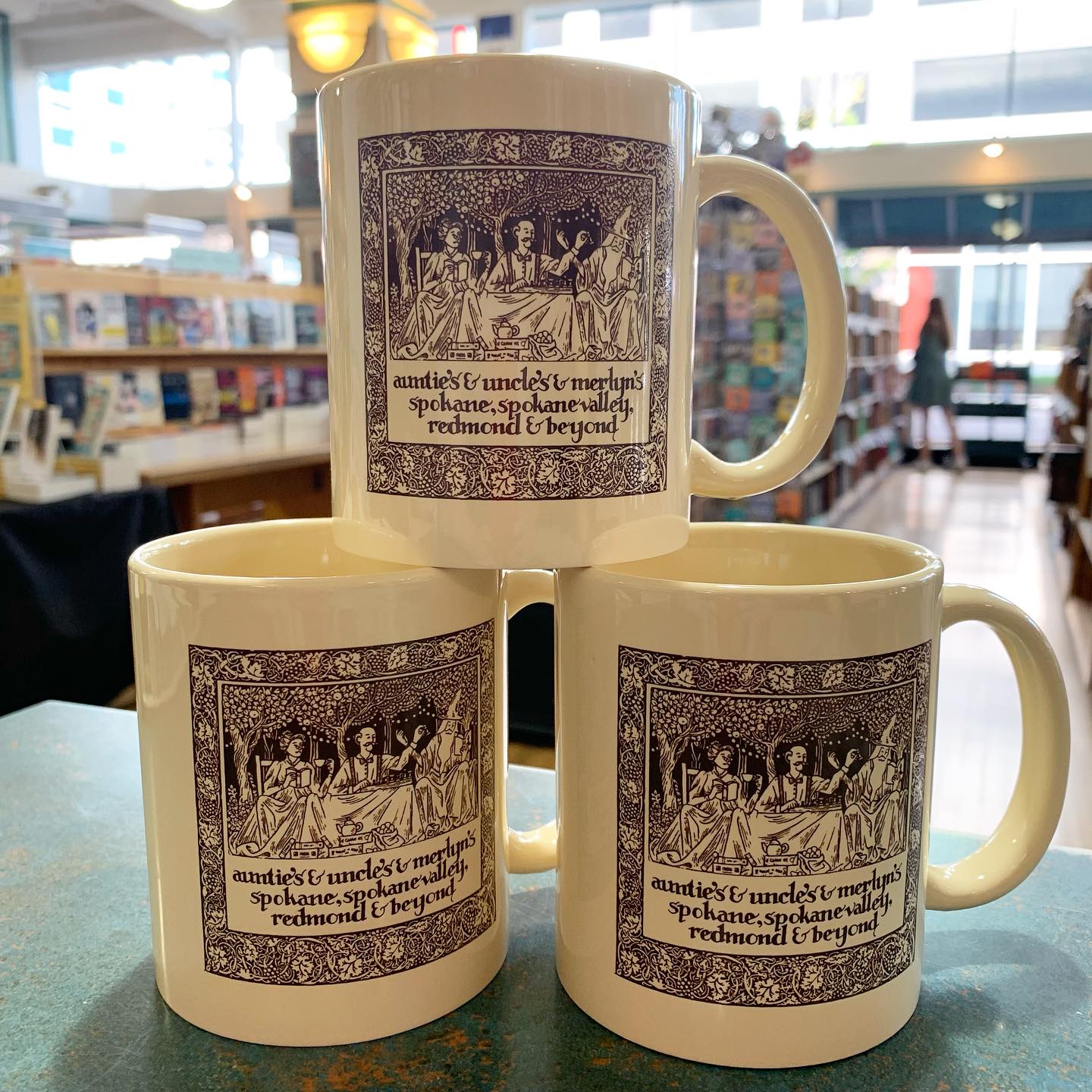 New Mugs Are Here With Auntie Uncle Aunties Bookstore
