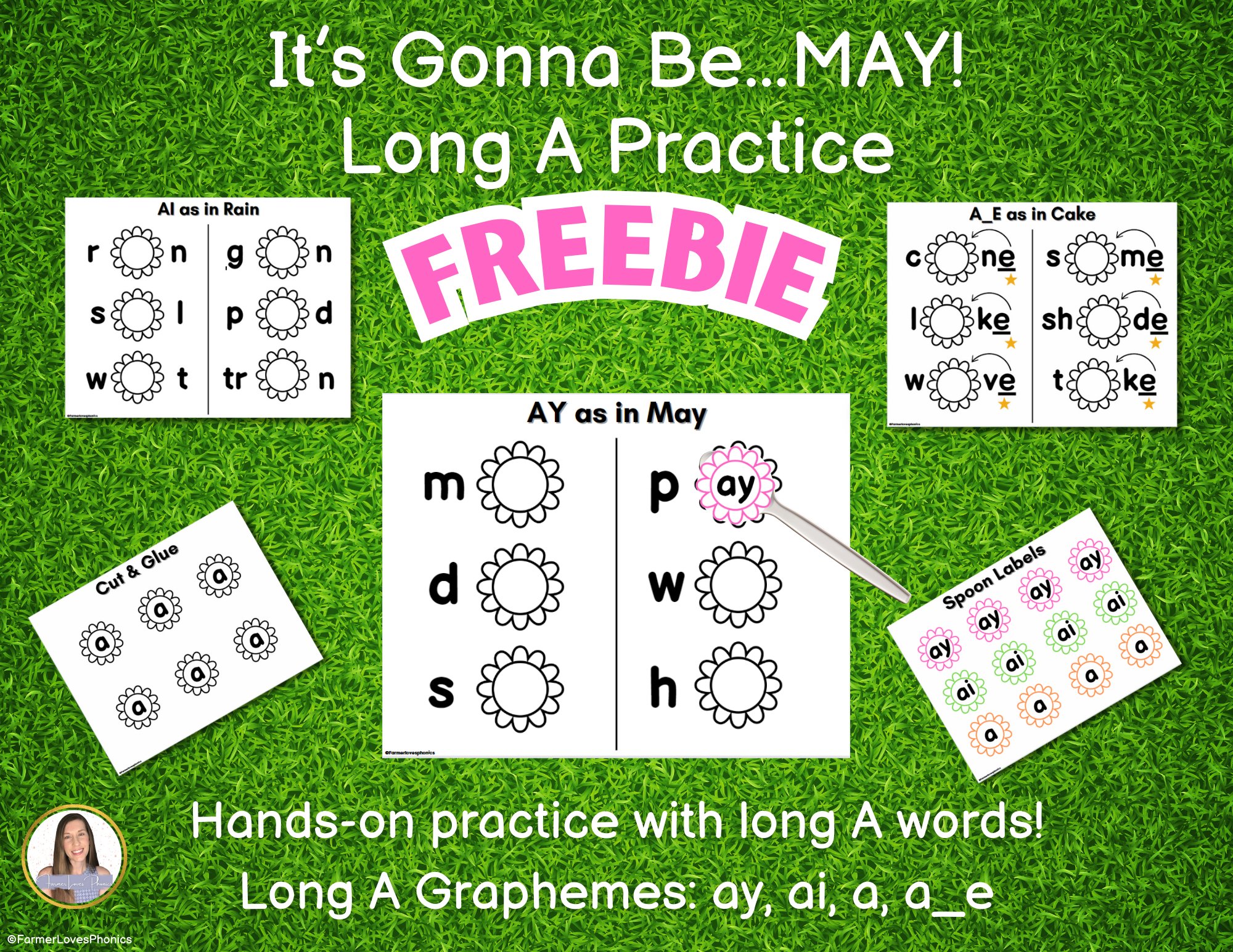 Farmer - Freebie Friday! 🌸 Comment MAY to get this Long A practice. 😉 ...