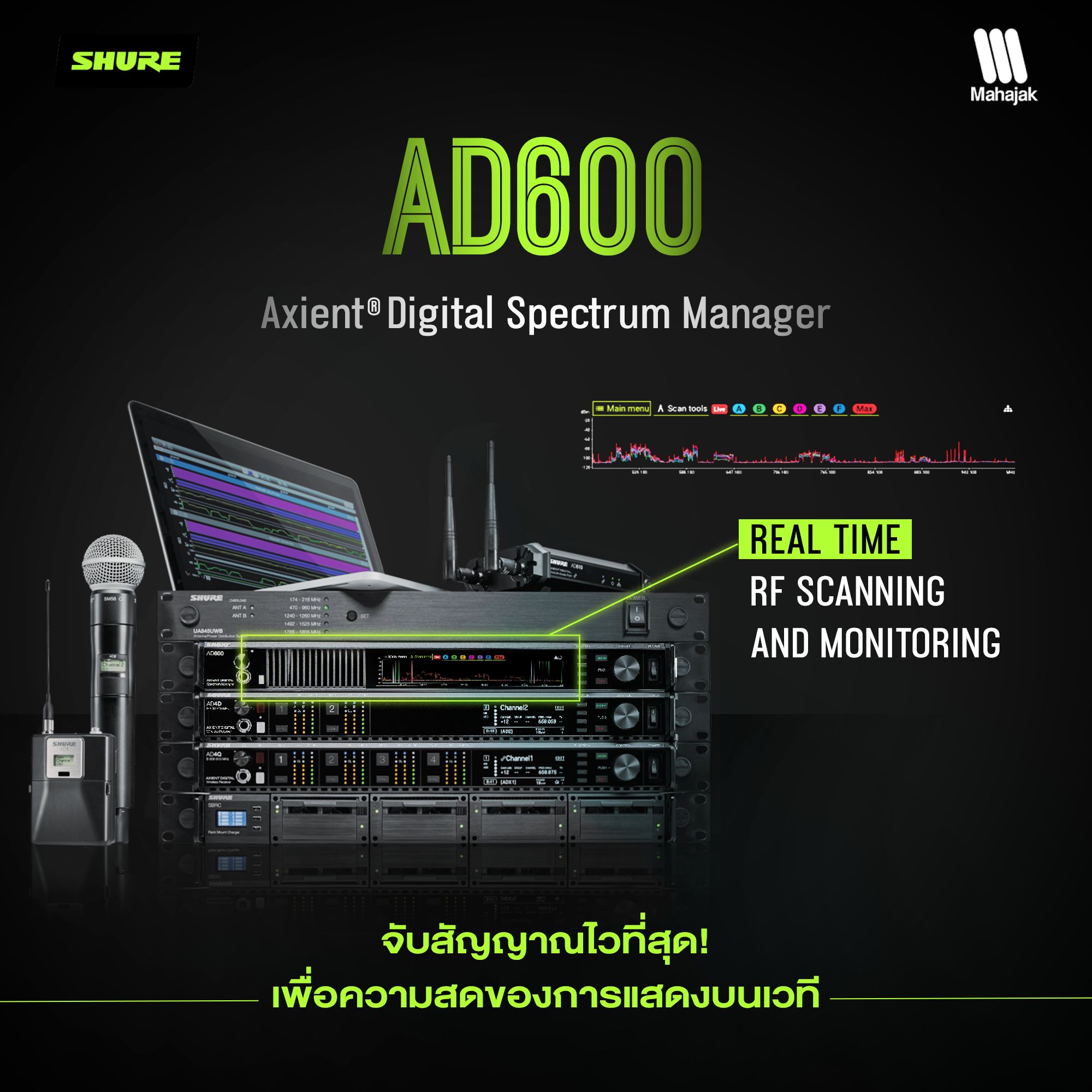 Mahajakpro Shure Axient® Digital Spectrum Manager Facebook