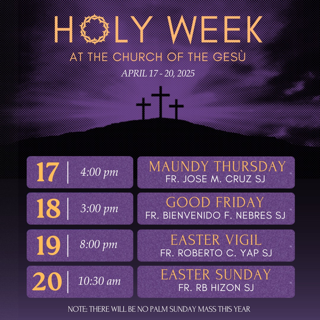 The Church - HOLY WEEK AT THE GESÙ 2025 Join us at the Church of the ...