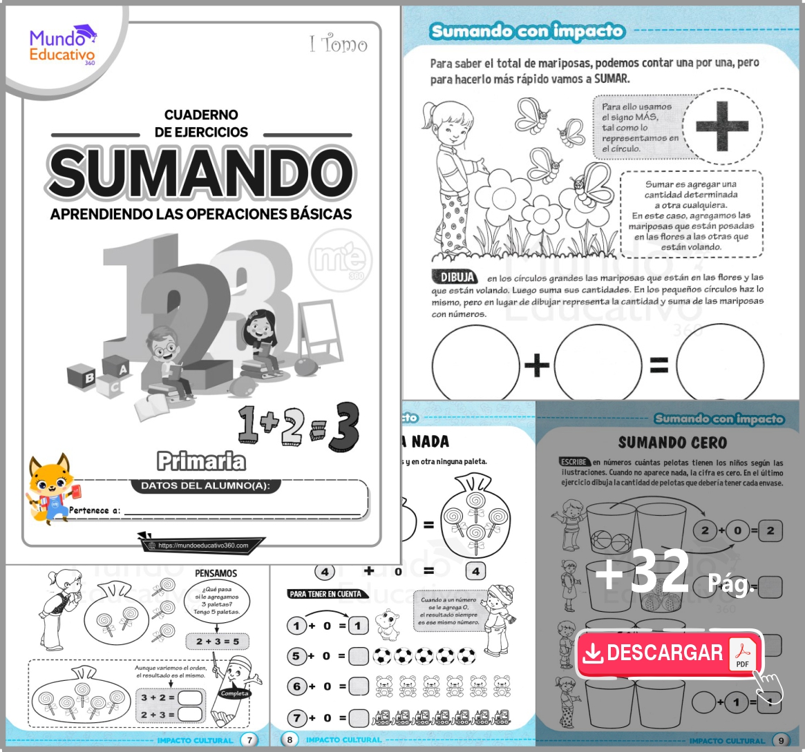 Mundo - Cuaderno SUMANDO "Operaciones Básicas" Primaria📒 ️Descarga en ...