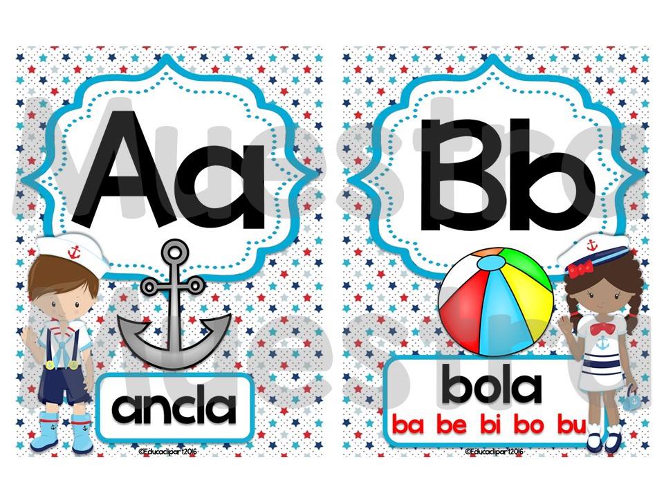 Educaclipart - Abecedario "Nautical Kids", pronto vengo...