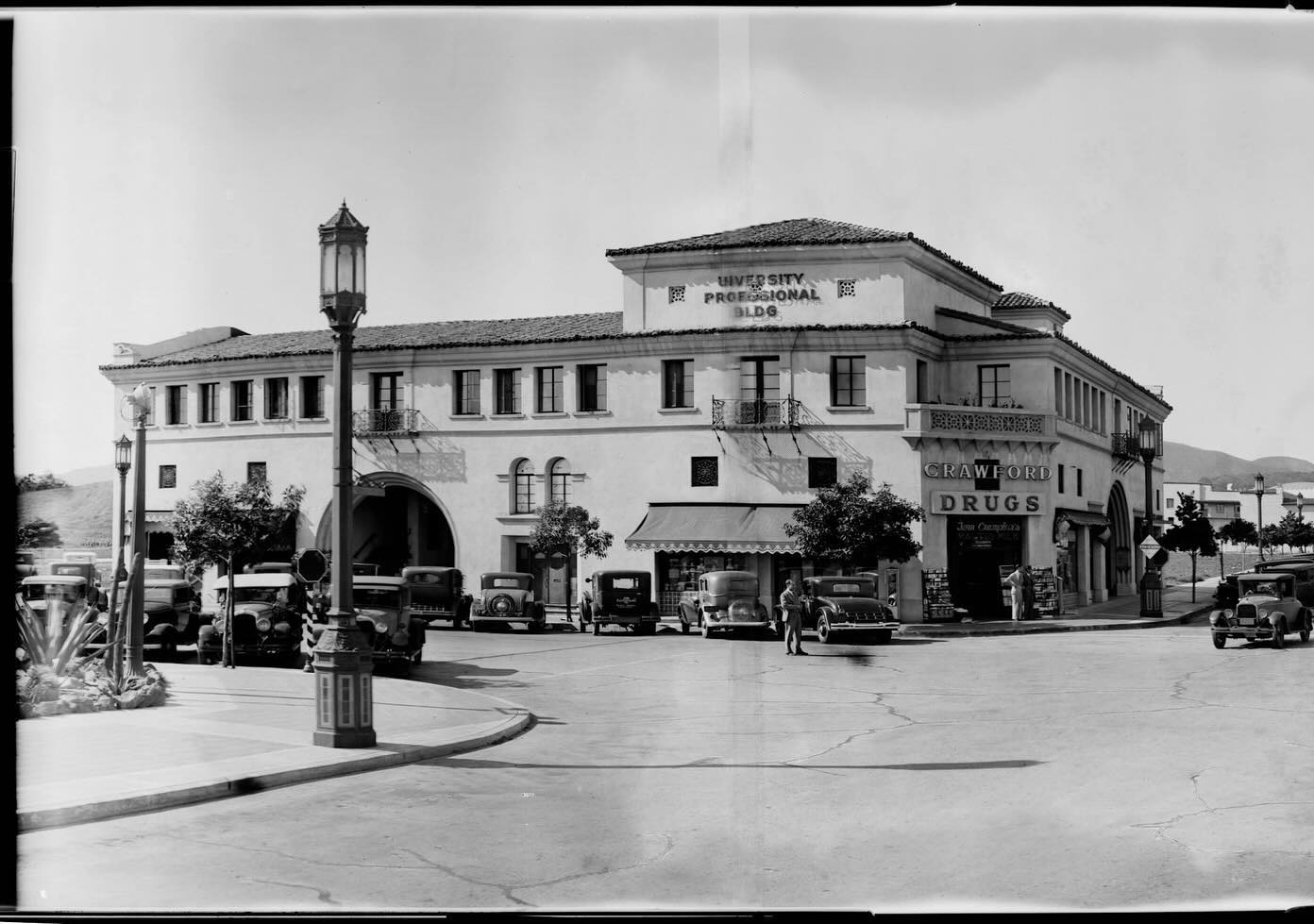 Historic Panoramic View Of Westwood Village Los Angeles 1932 The 1391