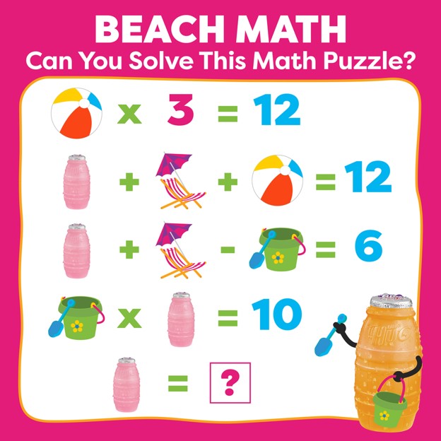 Little - 🏖️🔢🧩 Can you crack the code and solve this sun-soaked math ...