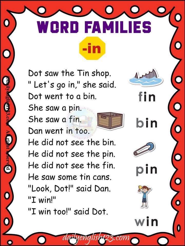 Titser - Word families Follow for more #Credit_To_Original_Writer #ccto ...