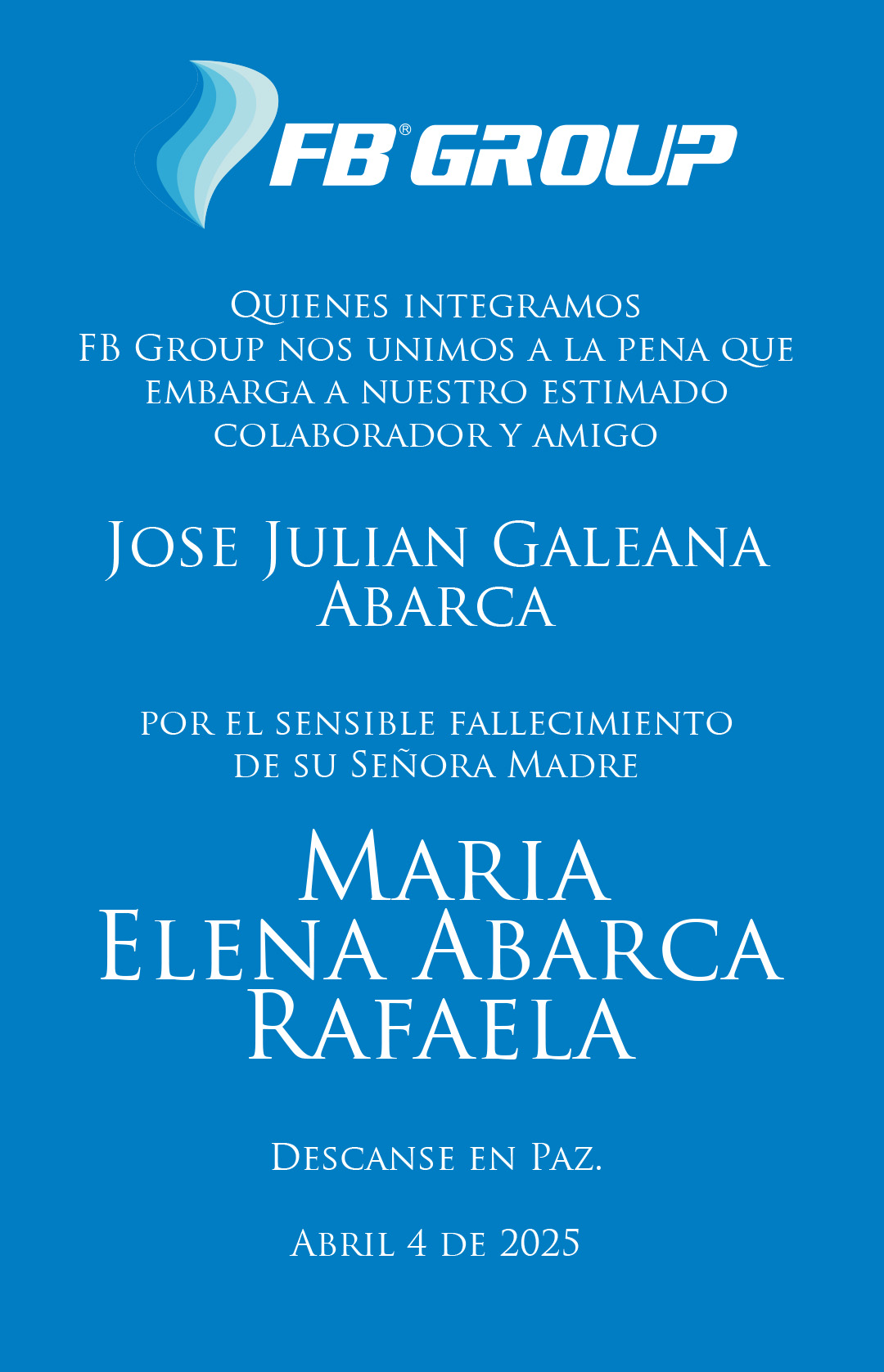 Bohn En Fb Group Nos Unimos A La Pena Que Embarga A Nuestro Estimado