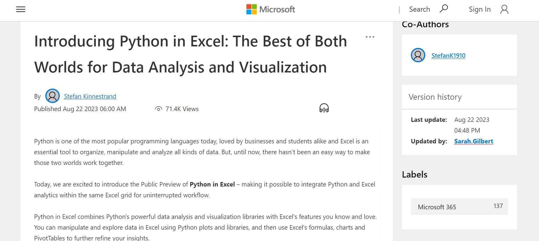 科技宅男 即將可以在 Excel 中使用 Python 進行數據分析 7051