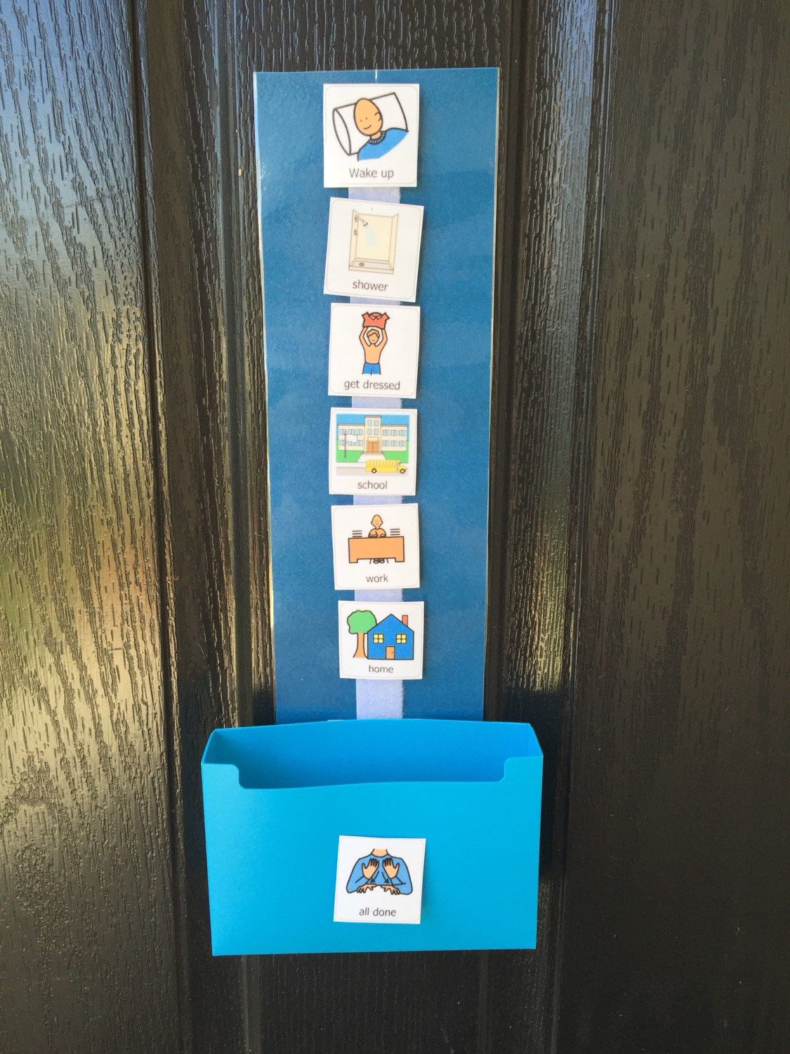 We - Visual schedule special needs routine schedule autism aspergers ...