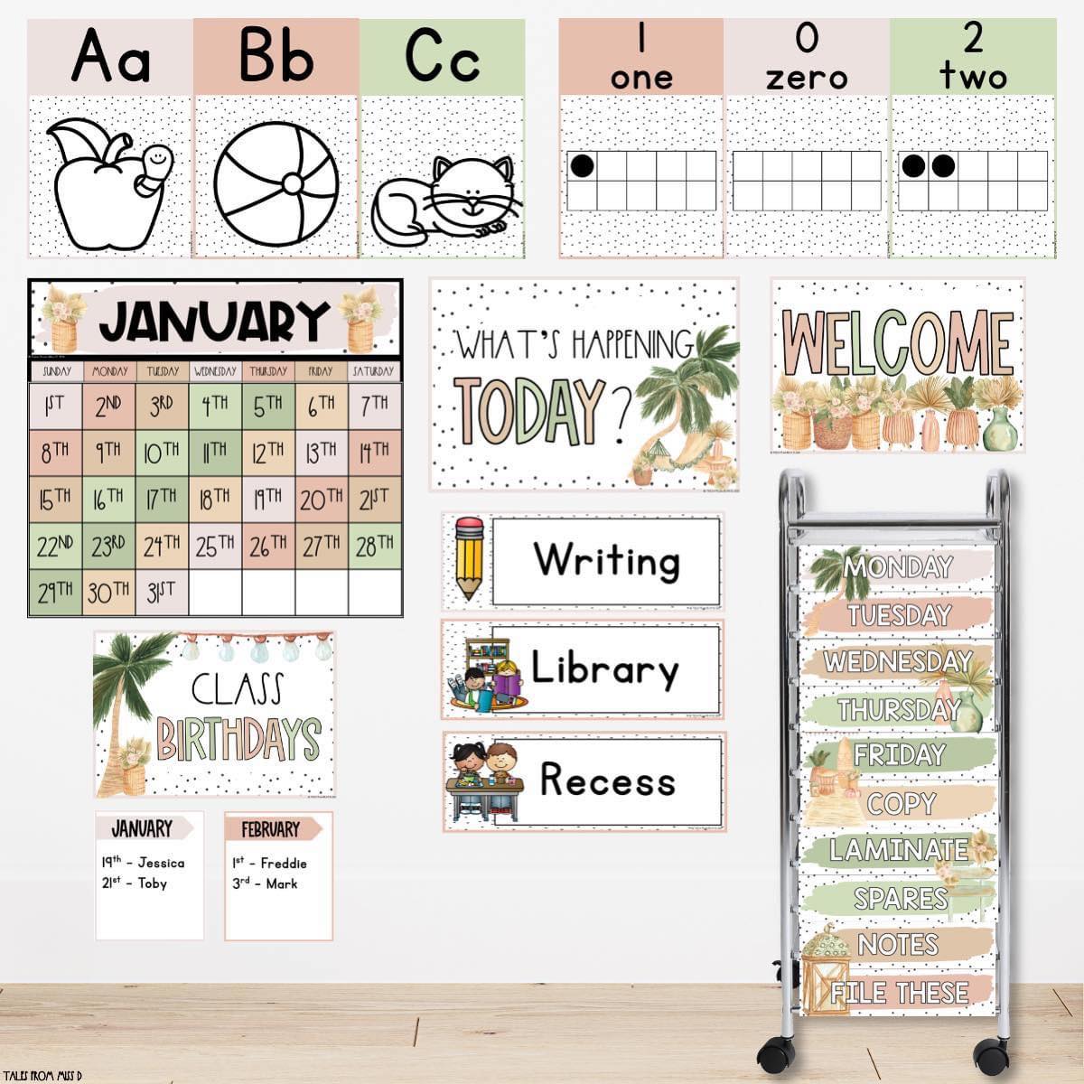 Boho Coastal Classroom Decor Bundle! 🏝... - Tales From Miss D | Facebook
