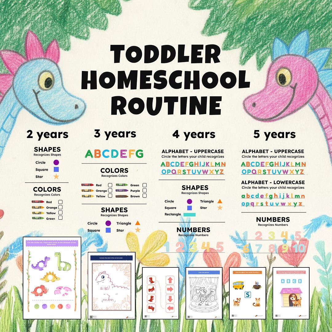 Kids - 🥁 Build your perfect homeschool routine! 🧠 From shapes and ...