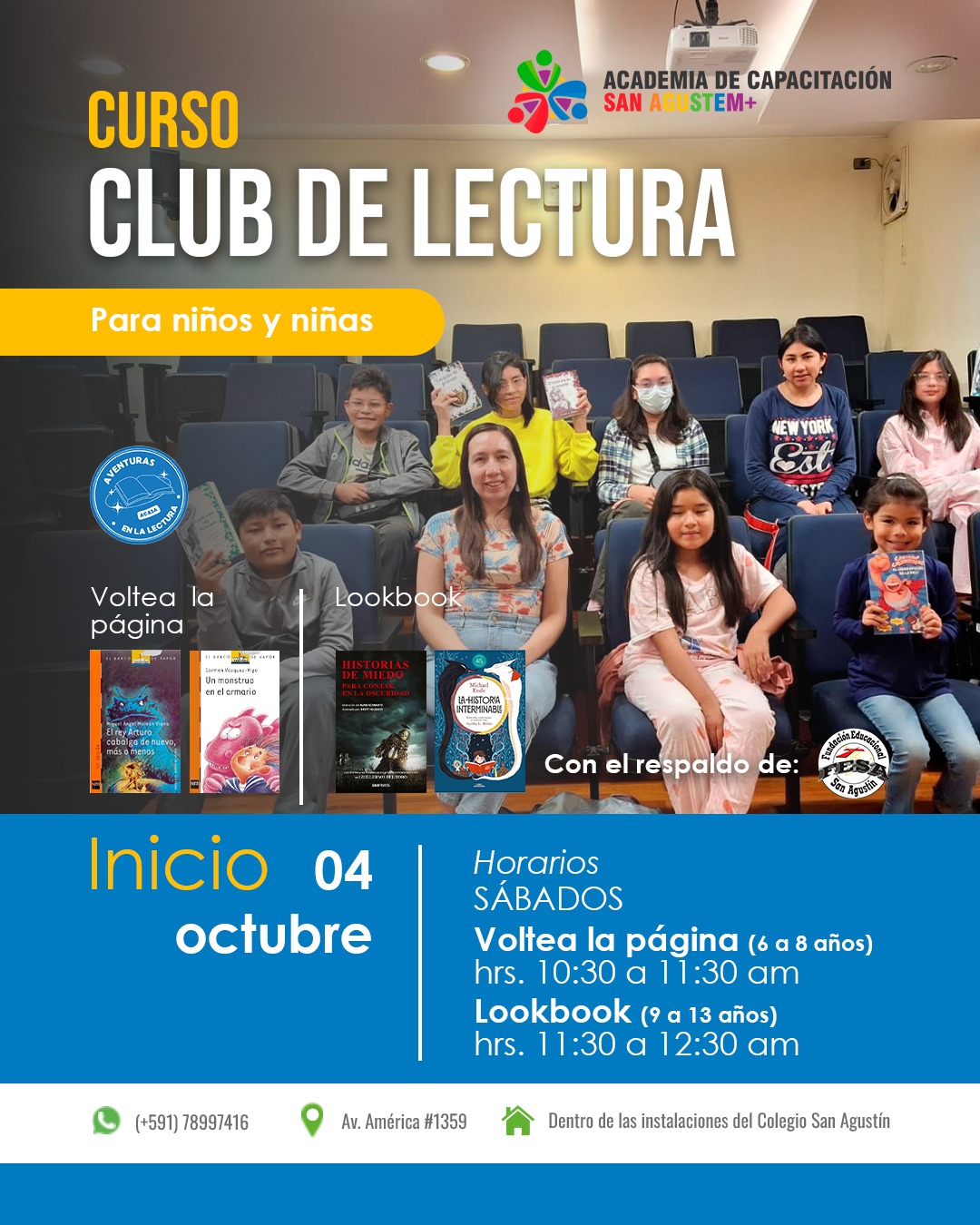 Academia - 📚 CLUB DE LECTURA – Aventuras en la Lectura ¿Quieres que tu ...