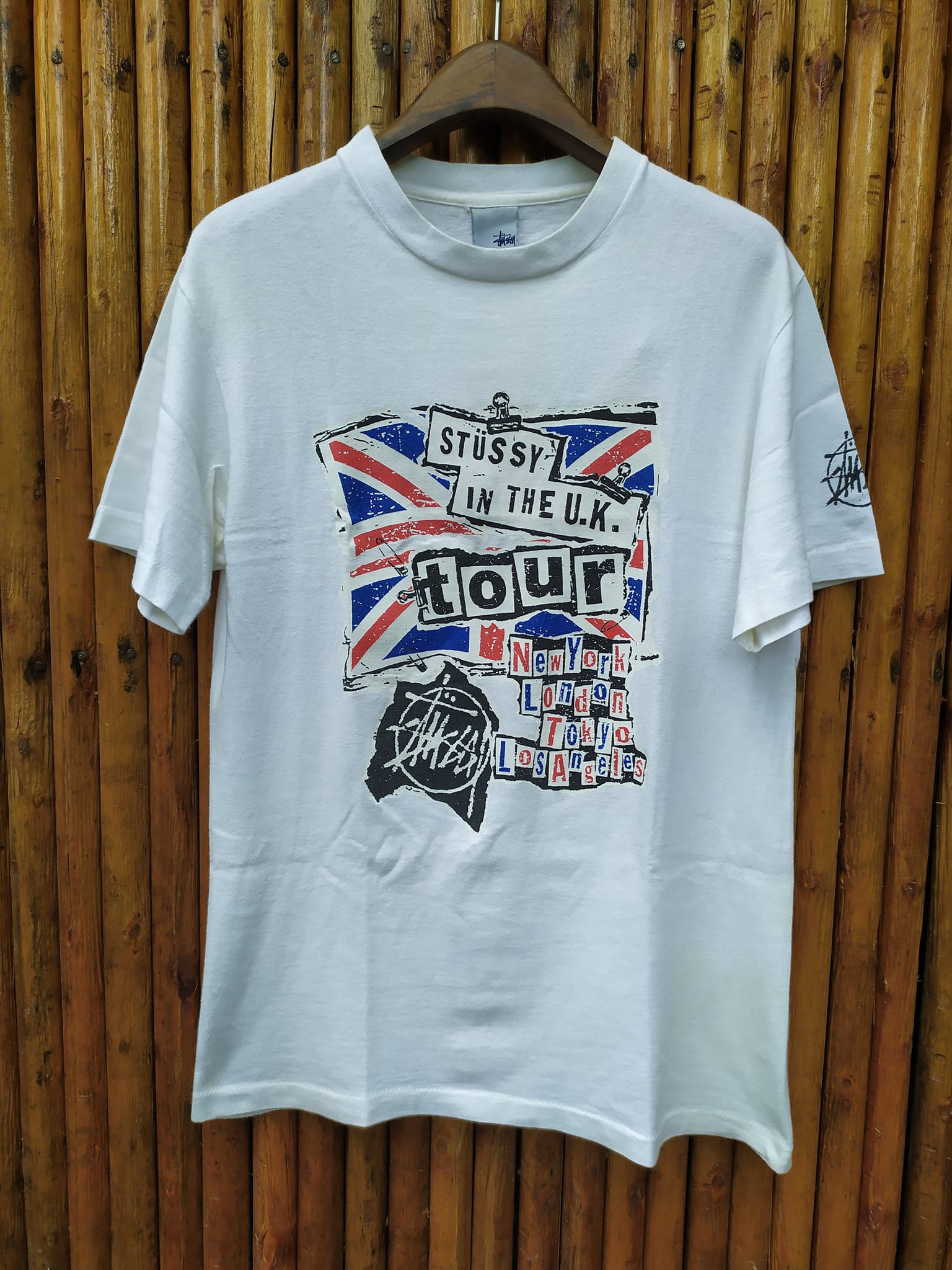 Vtg 90s Stussy Sex Pistols Wai Myo Kyaw Brand Used Villa