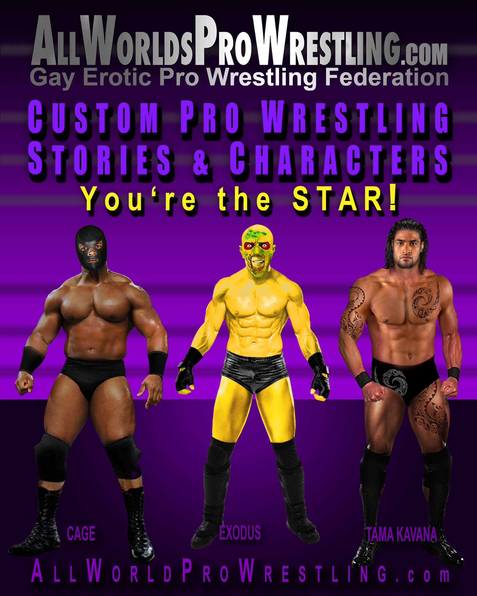 Custom Artwork And Gay Wrestling All World Pro Wrestling