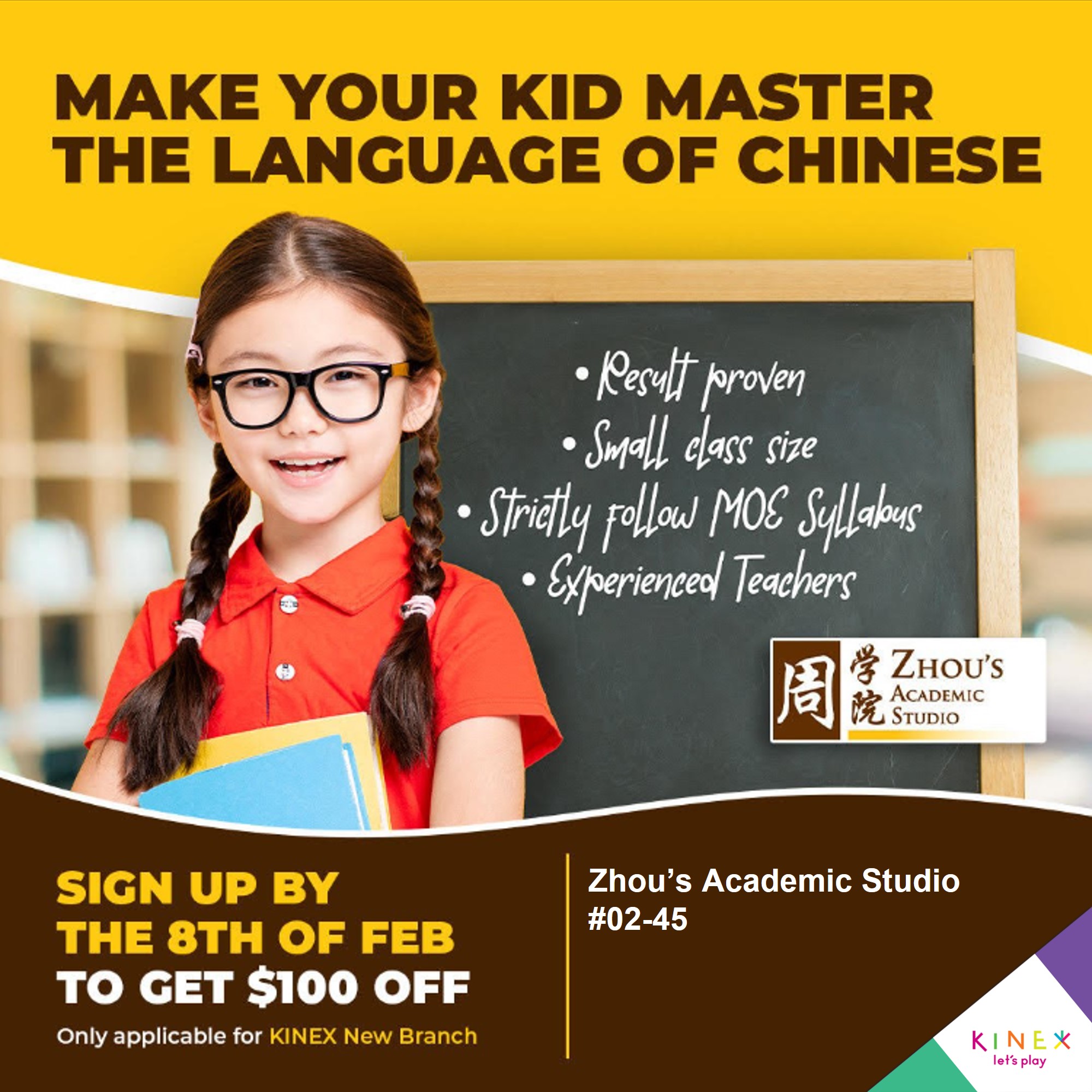 KINEX - 🌟 Introducing newly opened Zhou's Academic Studio #02-45! 🌟 🚀 ...