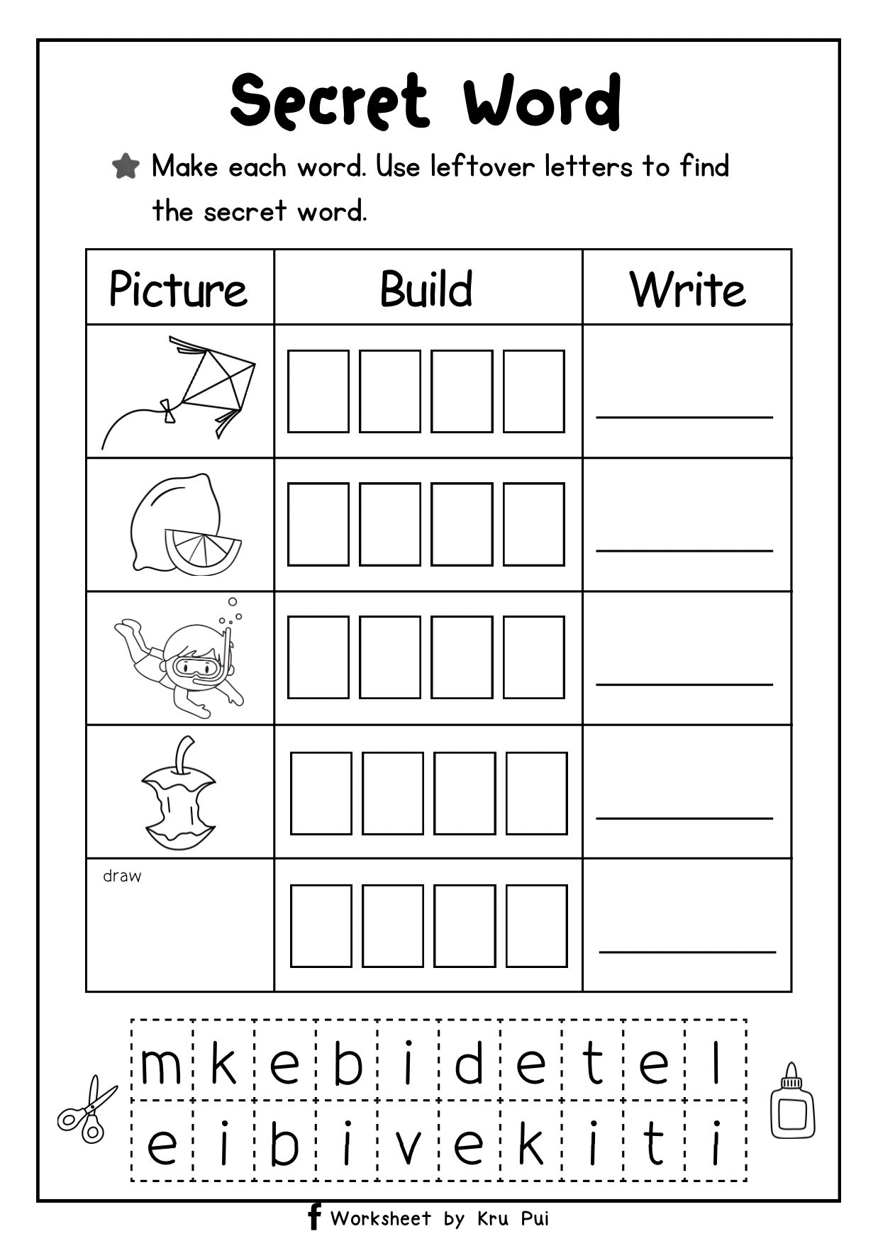 Worksheet by Kru Pui added a new photo. - Worksheet by Kru Pui