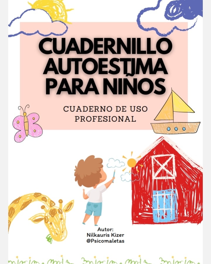 PsicoMaletas - 💜Cuaderno para trabajar la AUTOESTIMA en Niños 🌈Permite ...