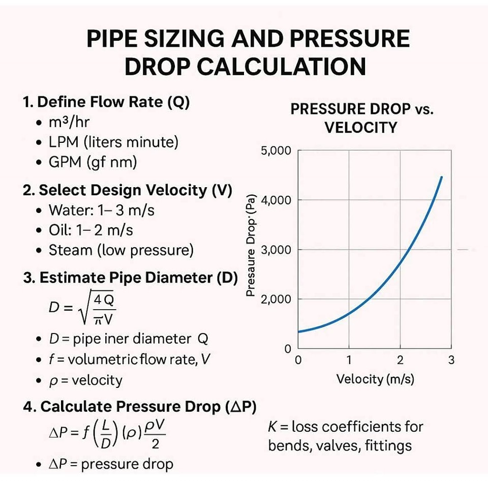 Pipe Sizing And Pressure Drop Piping Fabrication World Facebook 6485