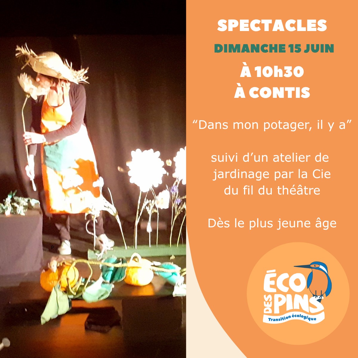 Eco - 𝐒𝐩𝐞𝐜𝐭𝐚𝐜𝐥𝐞𝐬 𝐚̀ 𝐥'𝐄𝐜𝐨 𝐝𝐞𝐬 𝐏𝐢𝐧𝐬 🕥 À 10h30 La compagnie Le Fil du ...